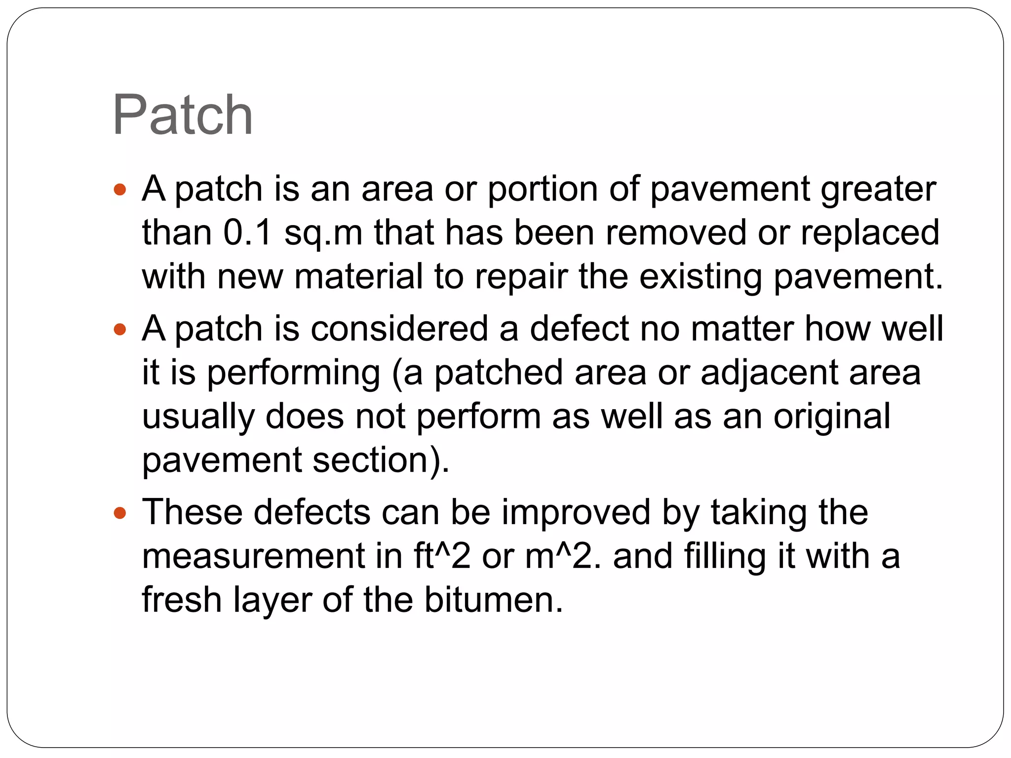 Pavement failures and maintenance | PPTX