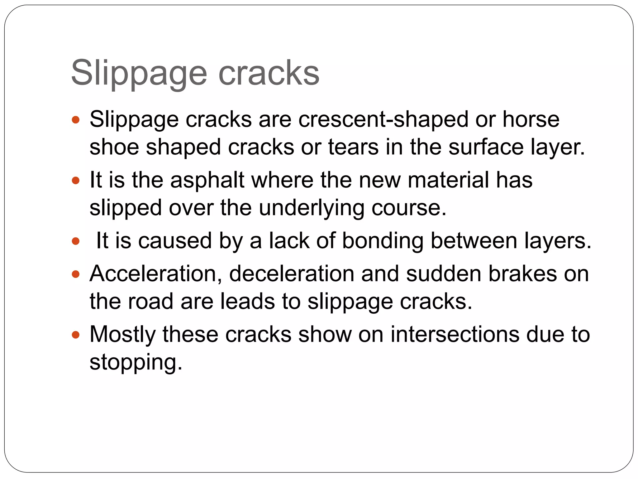 Pavement failures and maintenance | PPTX