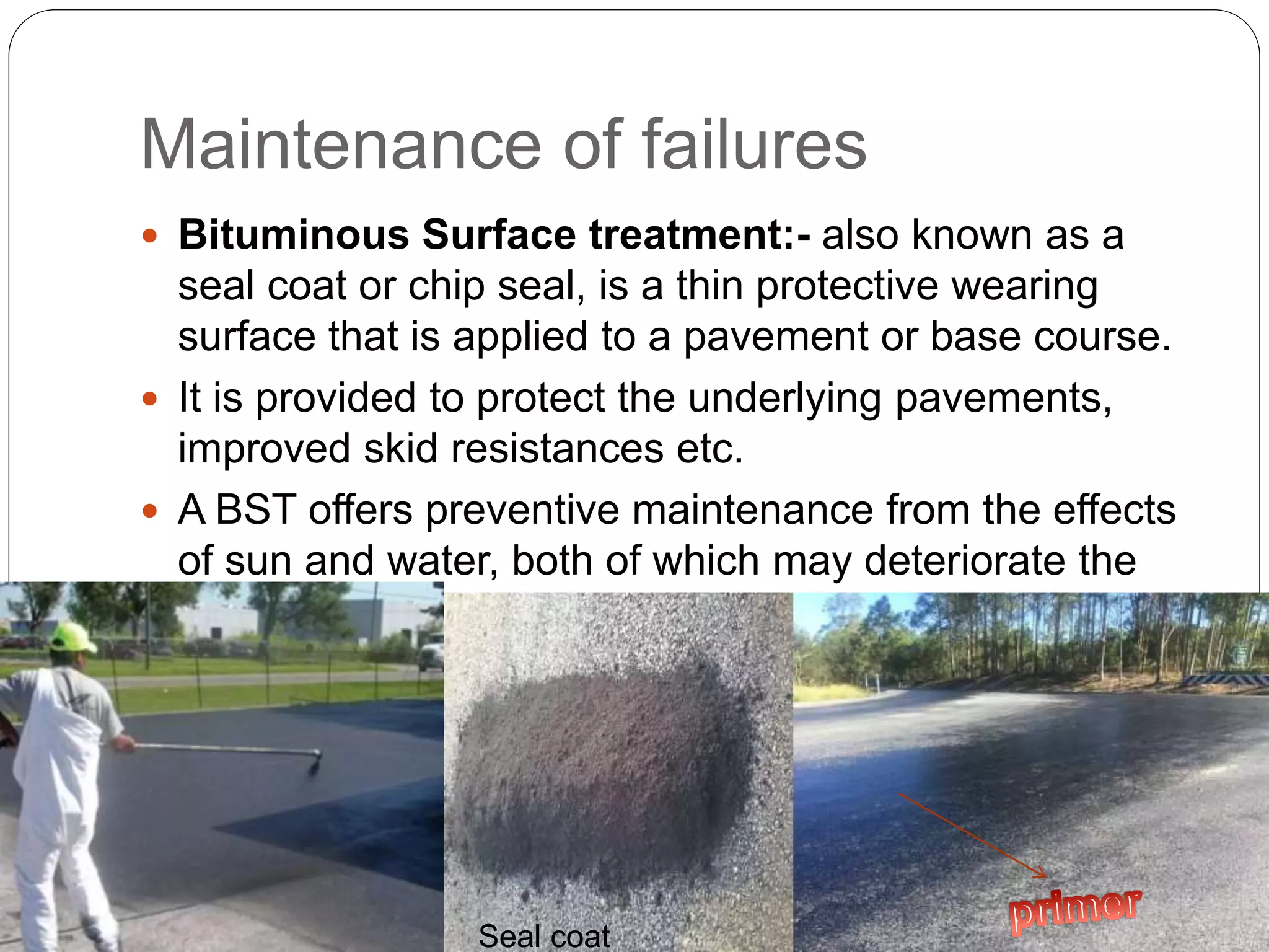 Pavement failures and maintenance | PPTX