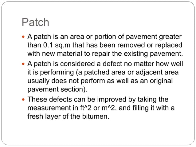 Pavement failures and maintenance | PPTX | Geology | Science