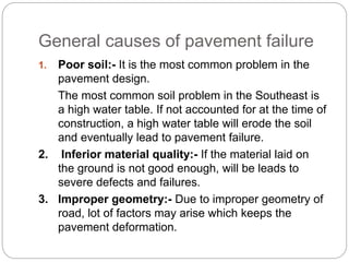 Pavement failures and maintenance | PPTX