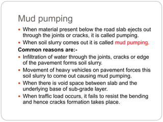 Pavement failures and maintenance | PPTX