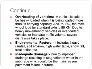 Pavement failures and maintenance | PPTX