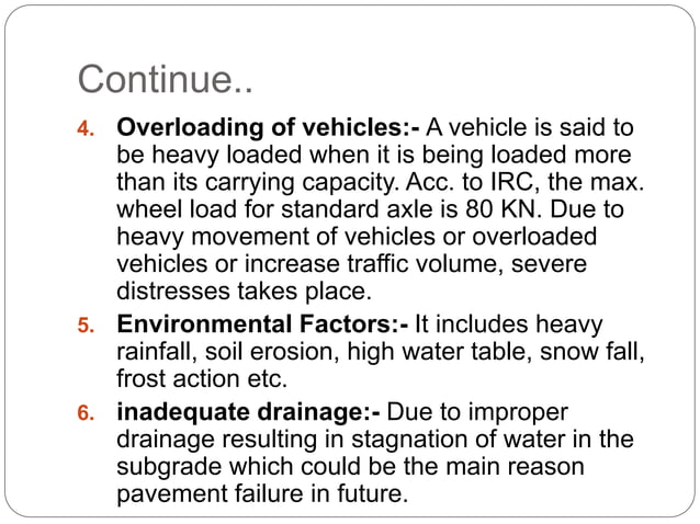 Pavement failures and maintenance | PPTX | Geology | Science