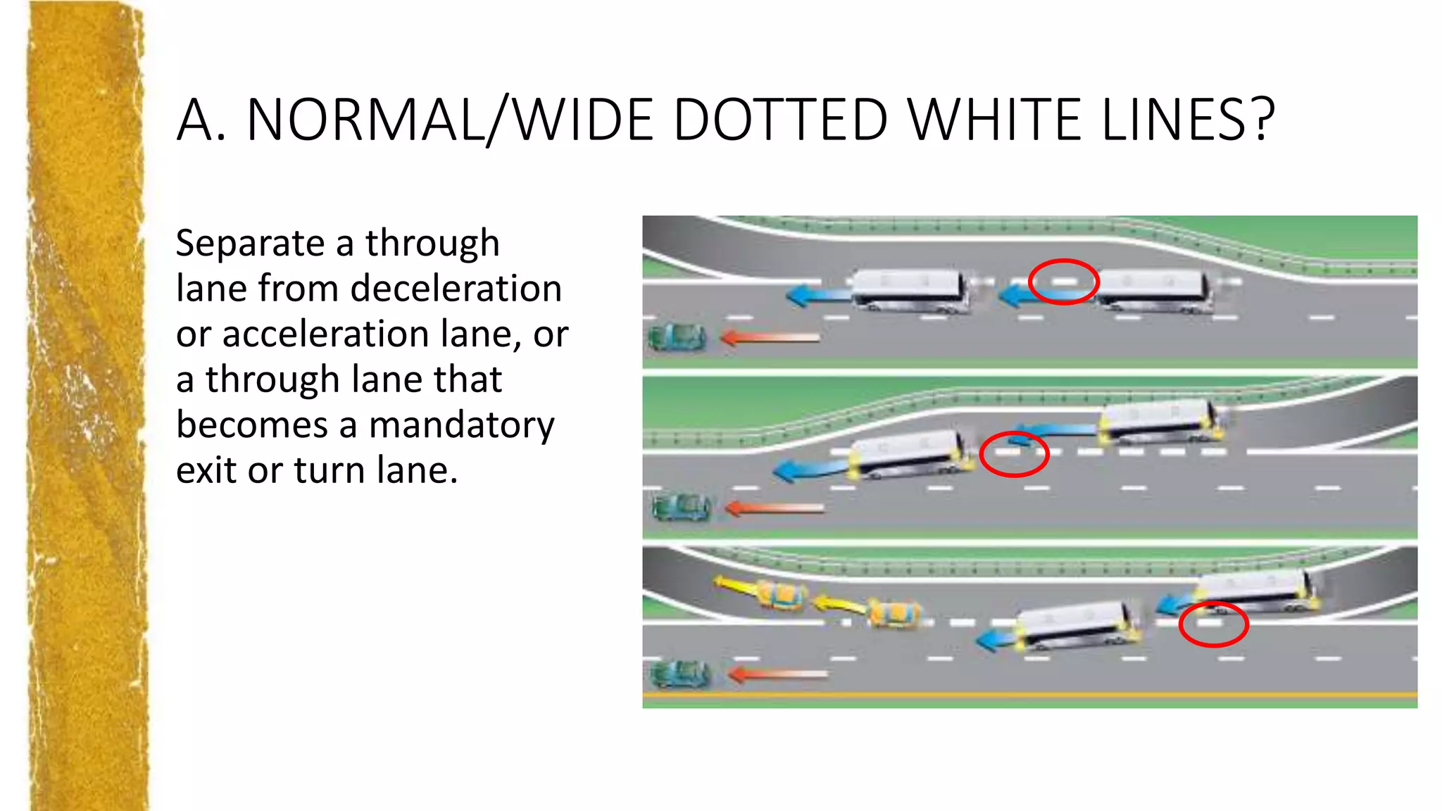 Pavement marking and signs chapter 9 | PPTX