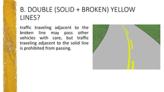 Pavement marking and signs chapter 9 | PPTX