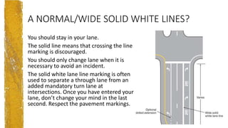 Pavement marking and signs chapter 9 | PPTX