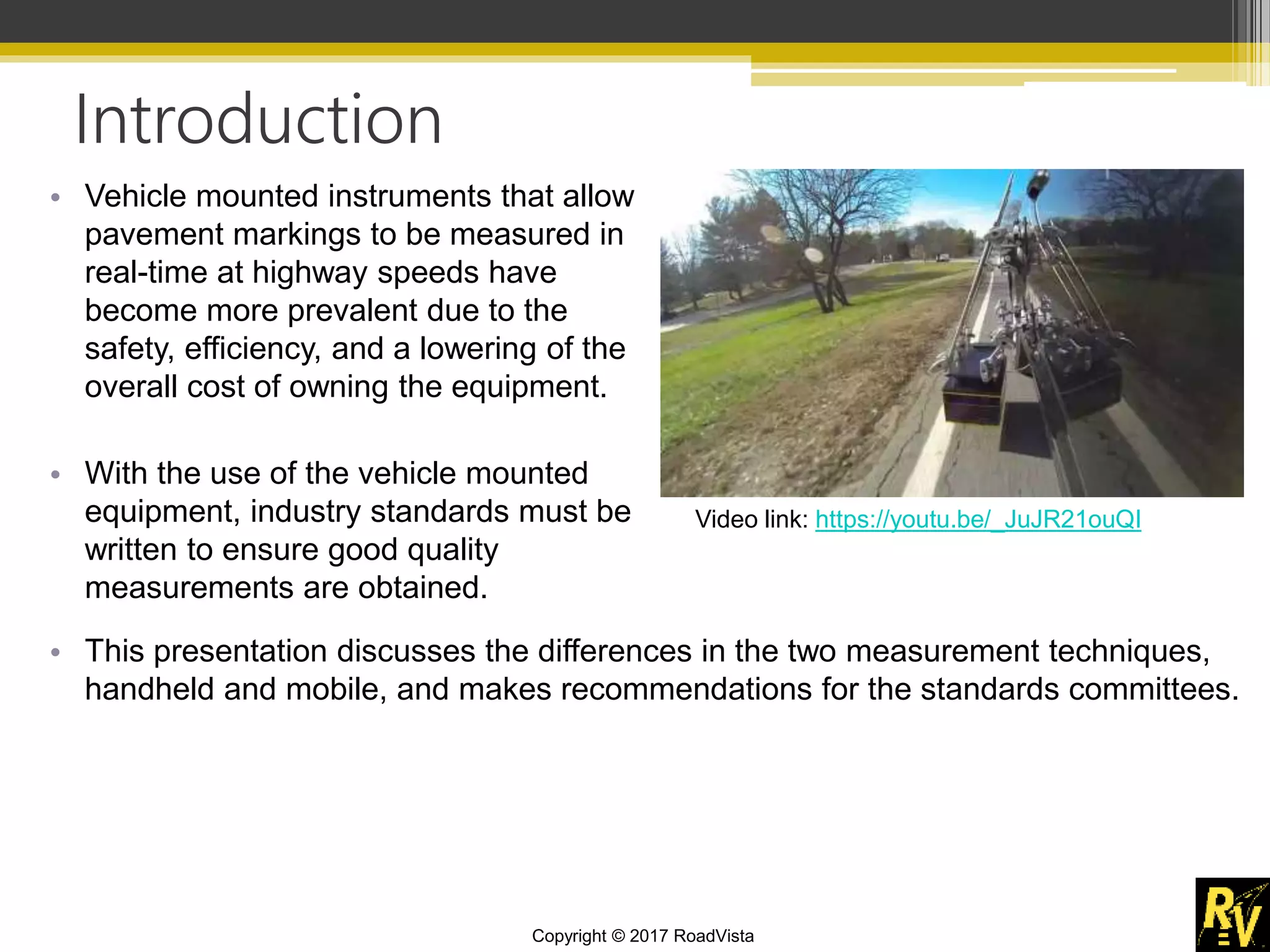 Pavement Marking Visibility from the Driver Perspective | PPT