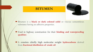 pavement materials.pptx | Chemistry | Science