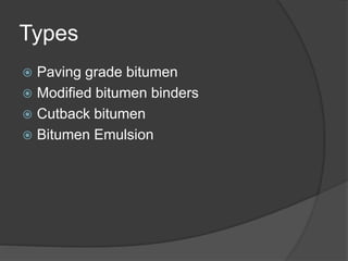 Pavement Materials Bitumen | PPTX