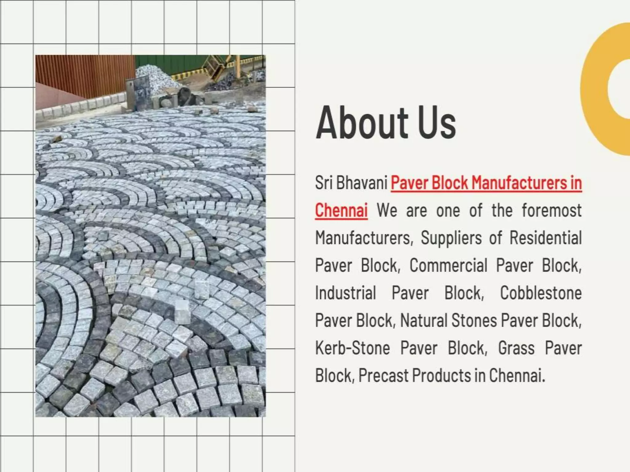 Paver Block Manufacturers In Chennai - Residential Paver.pptx