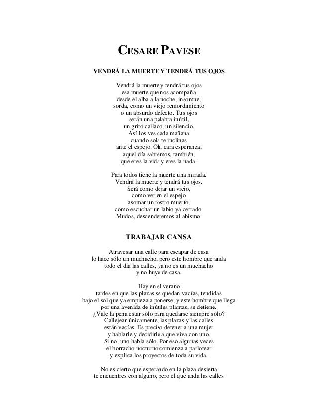 Pavese cesare poemas