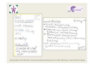 Pavey & Monk - Catch them early – information literacy based assessment ...