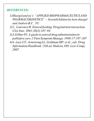 conversion from INTRAVENOUS TO ORAL DOSING----- design of dosage regimen | DOCX
