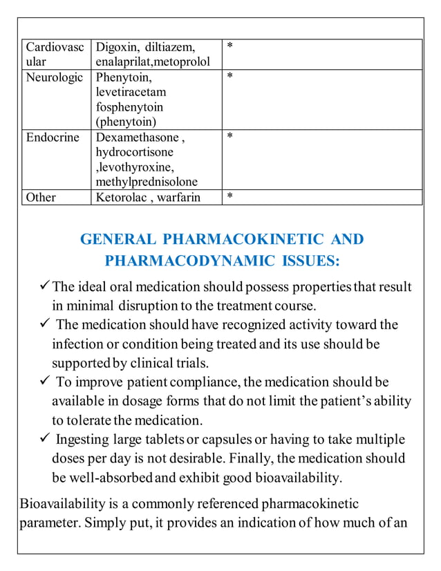 conversion from INTRAVENOUS TO ORAL DOSING----- design of dosage regimen | DOCX
