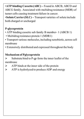 Genetic polymorphism in drug transport and drug targets. | DOCX