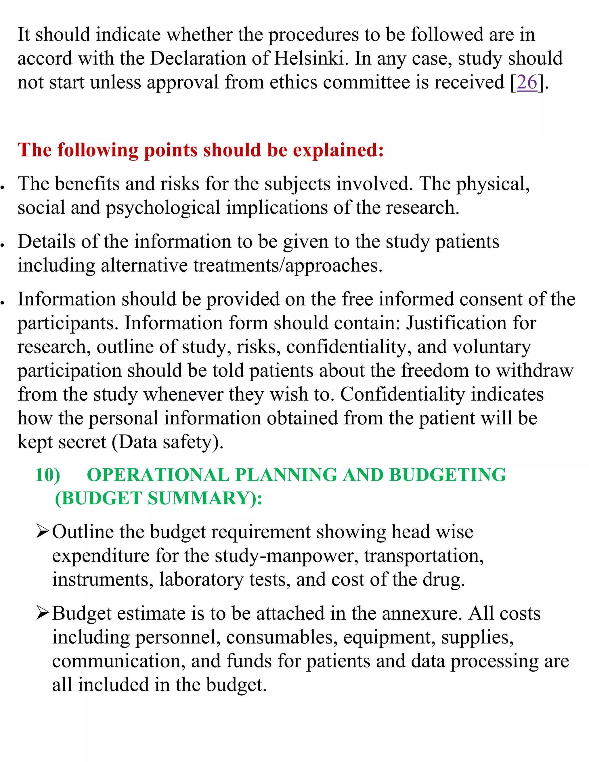 protocol writing in clinical research | PDF