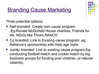 CAUSE MARKETING | PPT