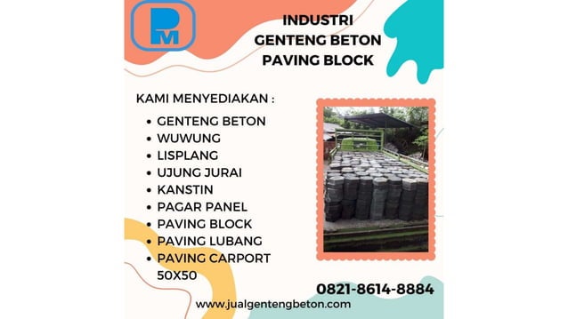 Paving Block Warna Hitam | PPT