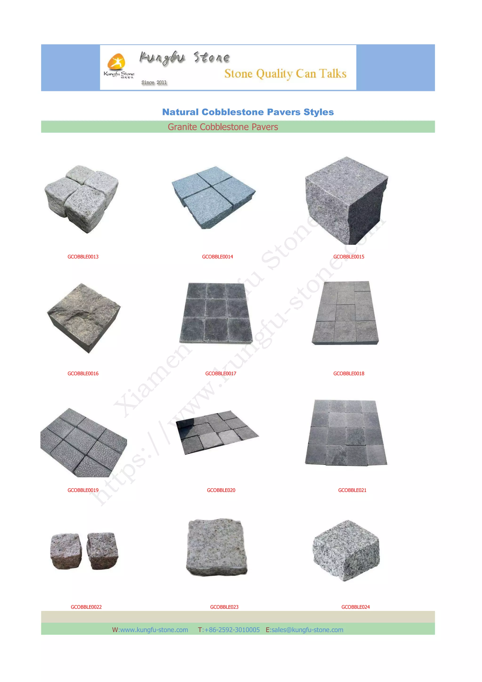 Paving cobblestone catalog | PDF