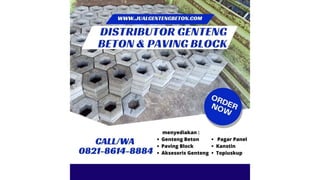 Paving Grass Block: Pilihan Cerdas untuk Taman yang Hijau dan Rapi | PDF
