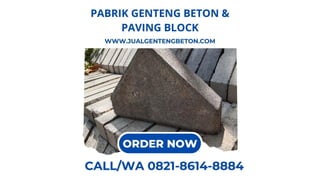 Paving Taman Pilihan Material dan Keunggulannyaaa | PPT