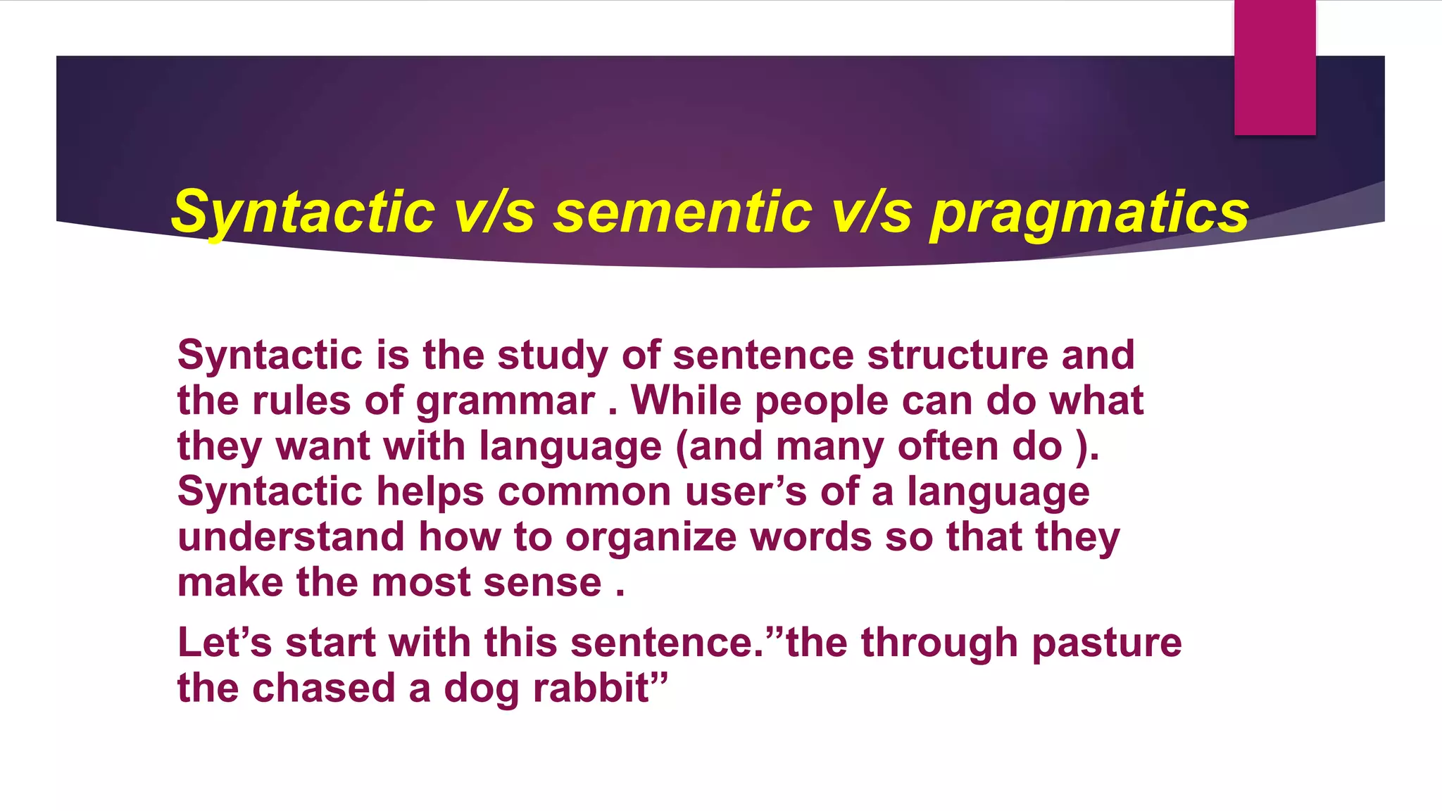 A comparative analysis of Syntactic ,semantic And behavioral Accounting theory | PPTX