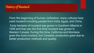 Mustard and oil | PPTX