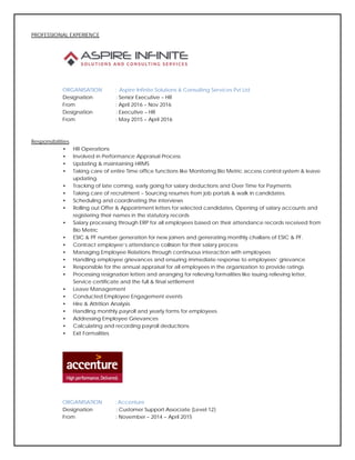 Pavithra Resume | PDF