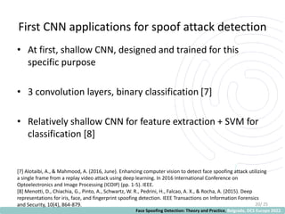 [DSC Europe 22] Face Spoofing Detection: Theory and Practice - Pavle Milosevic | PPTX