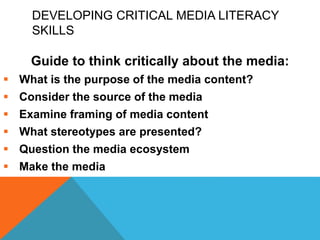 Chapter 2 - Media Literacy in the Digital Age | PPTX | Genres
