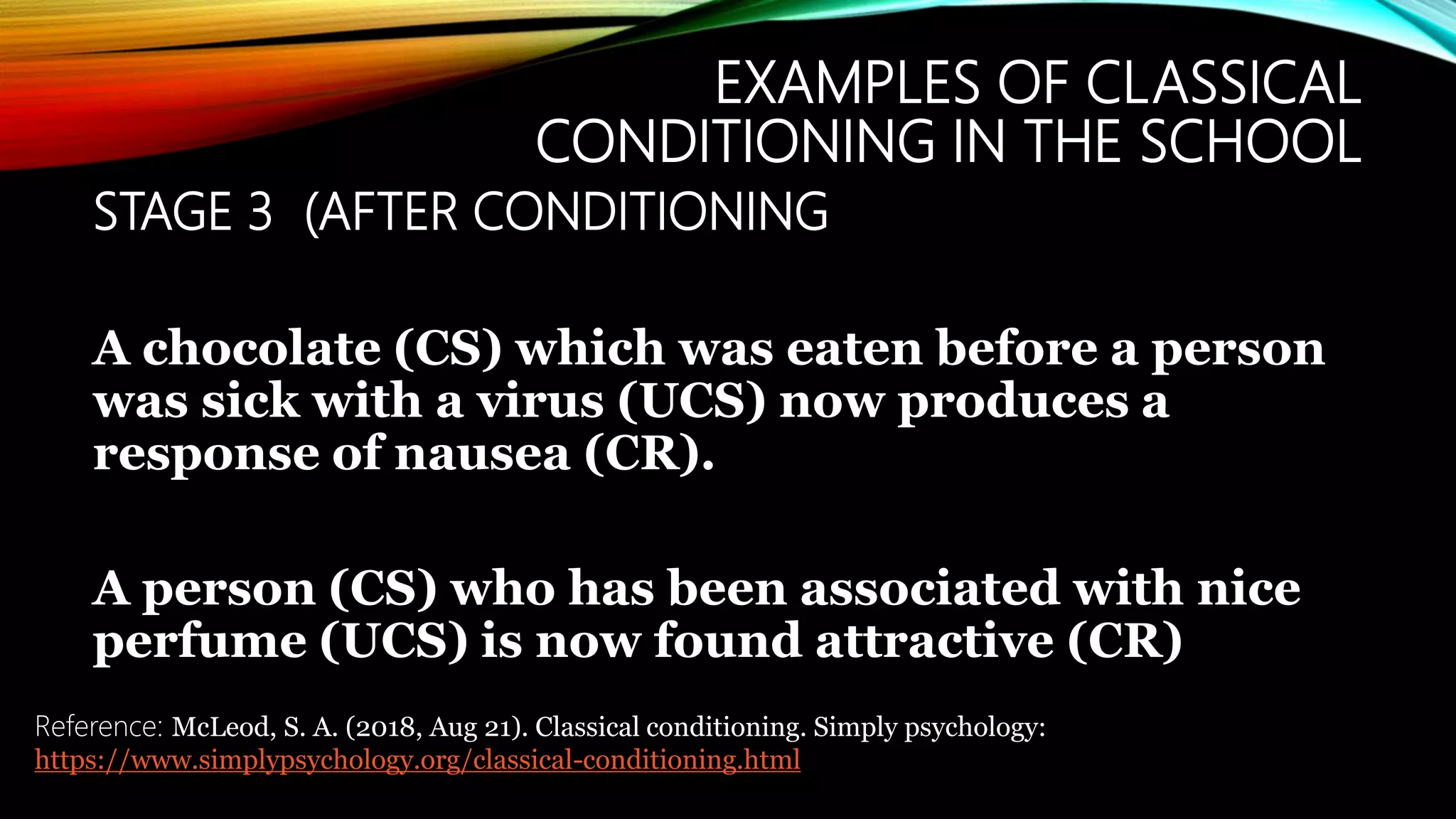 CLASSICAL CONDITIONING (PAVLOV/WATSON) | PPTX