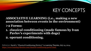 CLASSICAL CONDITIONING (PAVLOV/WATSON) | PPT