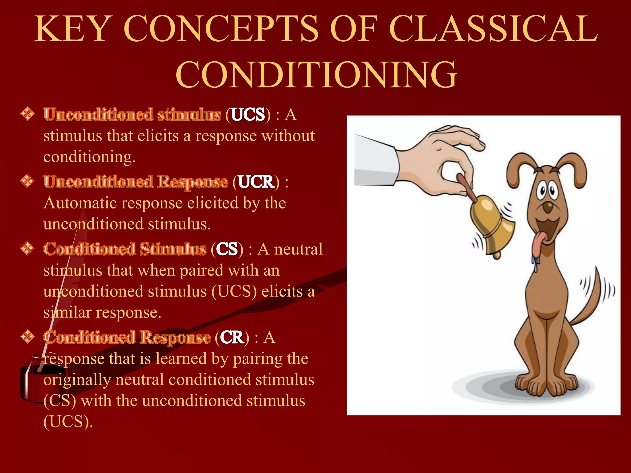 PAVLOV’S CLASSICAL CONDITIONING .pptx