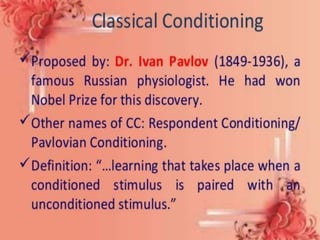 Pavlov theoy.pptx | Chemistry | Science