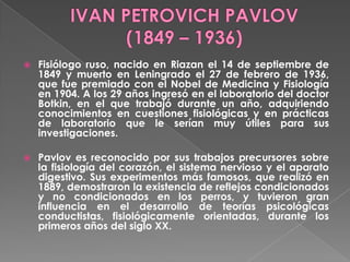 teoría de Pavlov | PPTX
