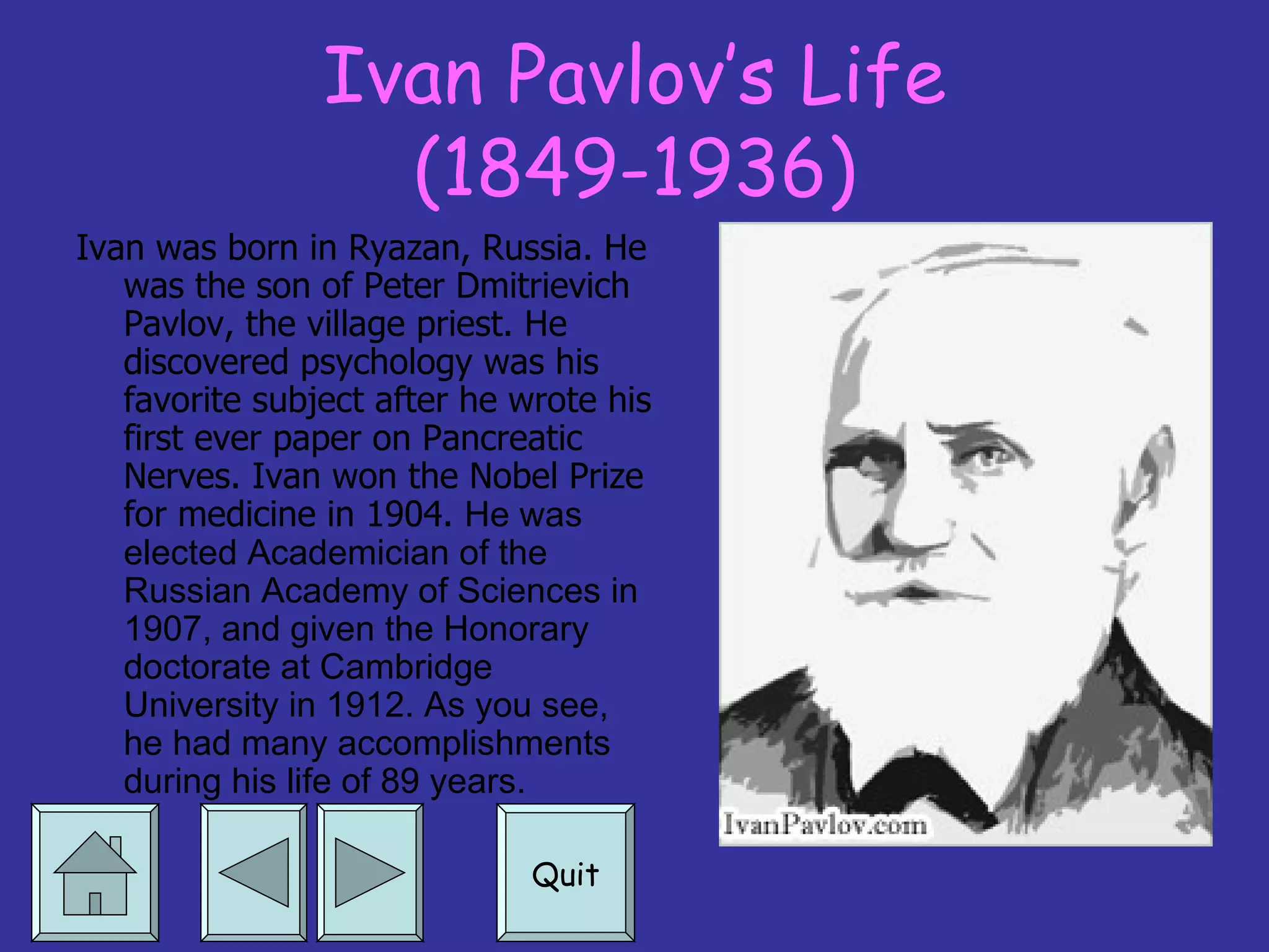 Pavlov's experience | PPT