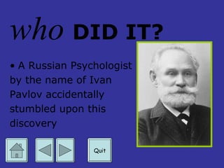 Pavlov's experience | PPT