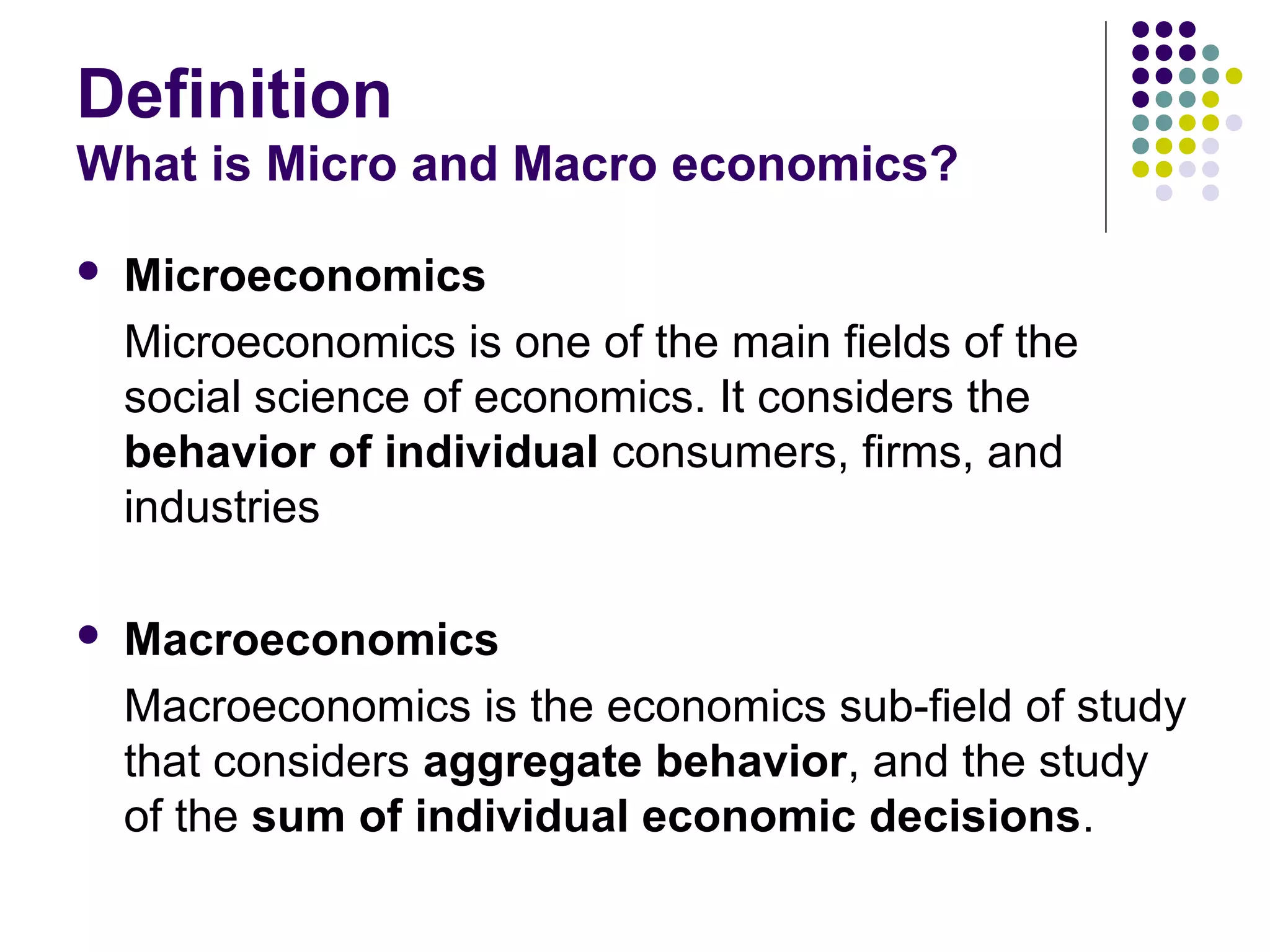 Pavneet singh kohli ppt micro & macro Economics (10.1) | PPT