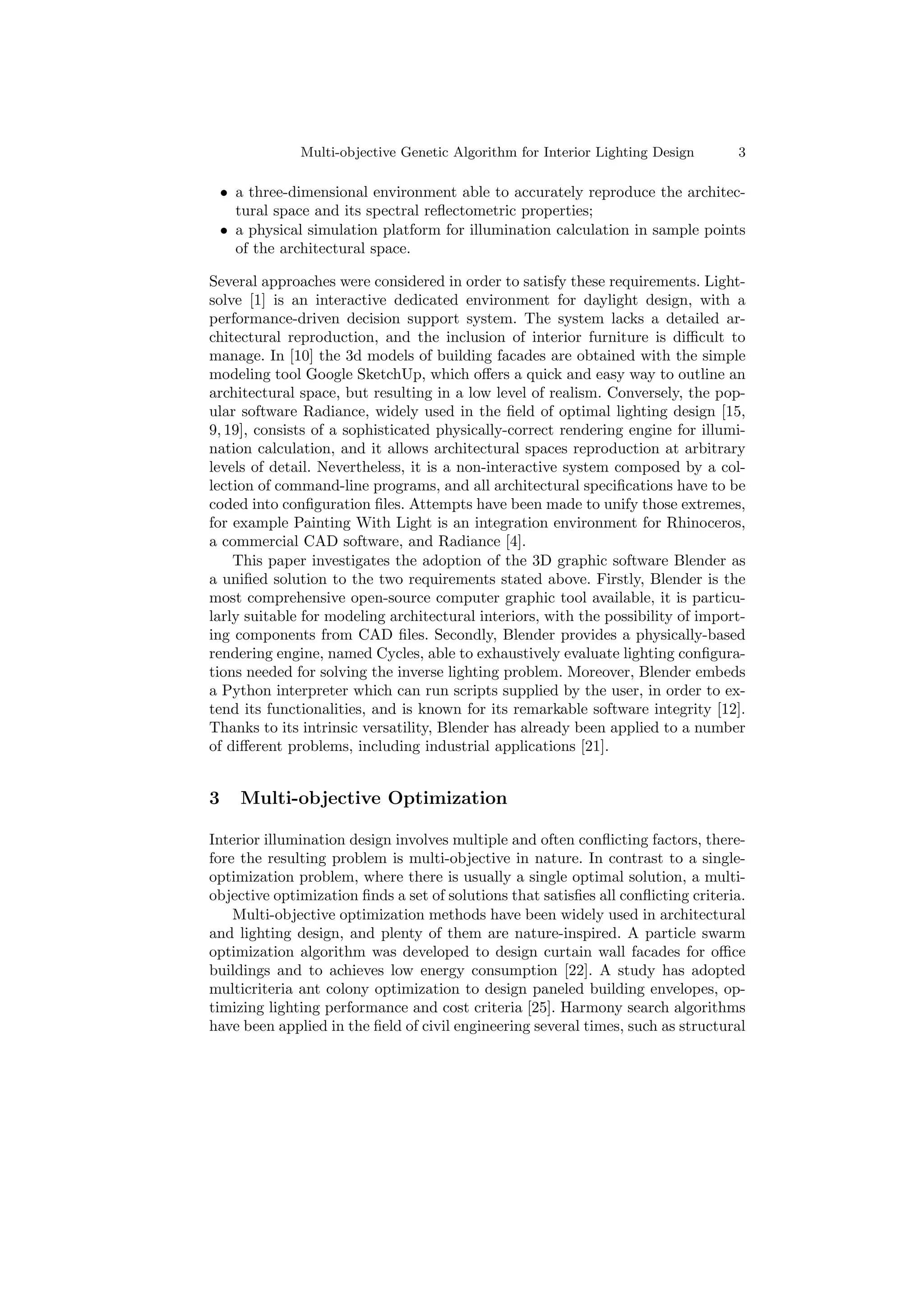 Multi Objective Genetic Algorithm For Interior Lighting Design Pdf Interior Decorating