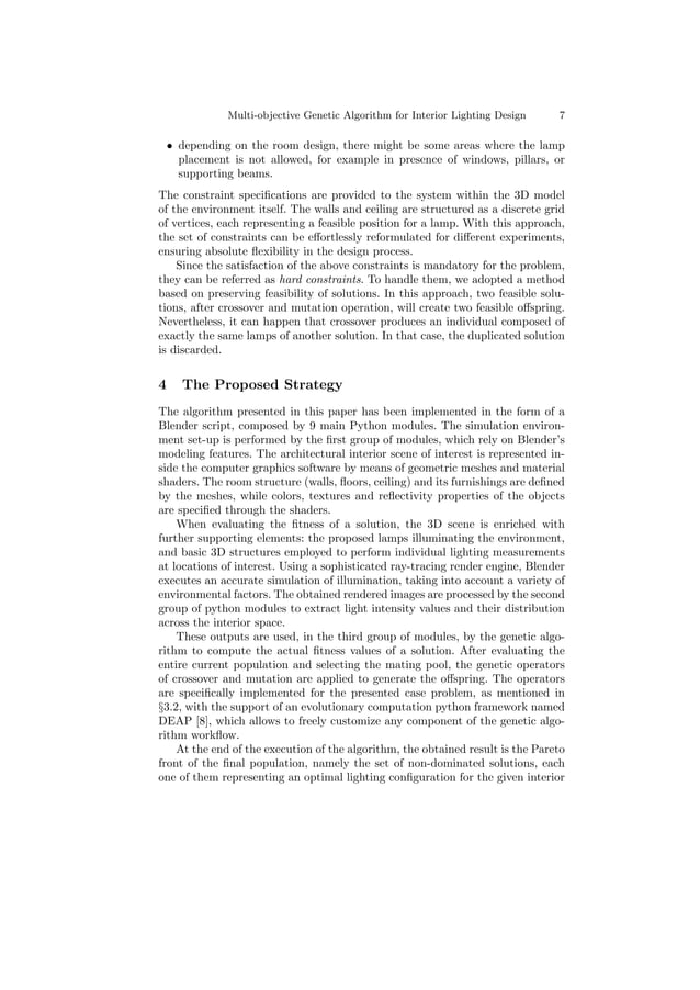 Multi-objective Genetic Algorithm for Interior Lighting Design | PDF ...
