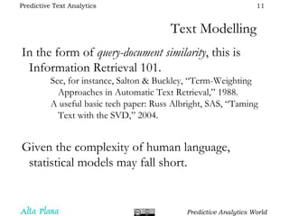 Predictive Text Analytics | PPT
