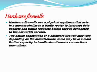 Firewall security in computer security | PPT