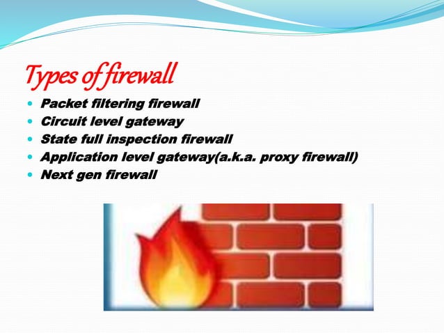 Firewall security in computer security | PPT