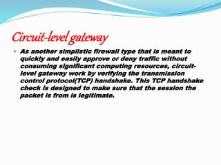 Firewall security in computer security | PPT
