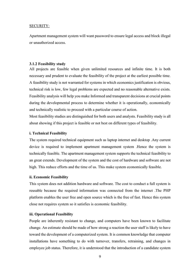 Apartment Management System REport.docx | Computer Software and Applications | Computing
