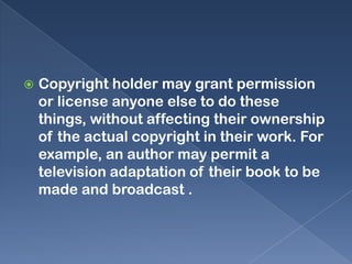 copyright act with case study | PPTX