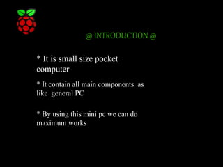 Raspberry pi ppt | PPTX