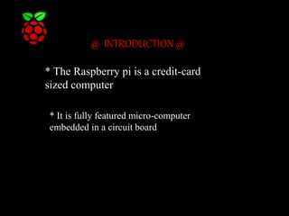 Raspberry pi ppt | PPT