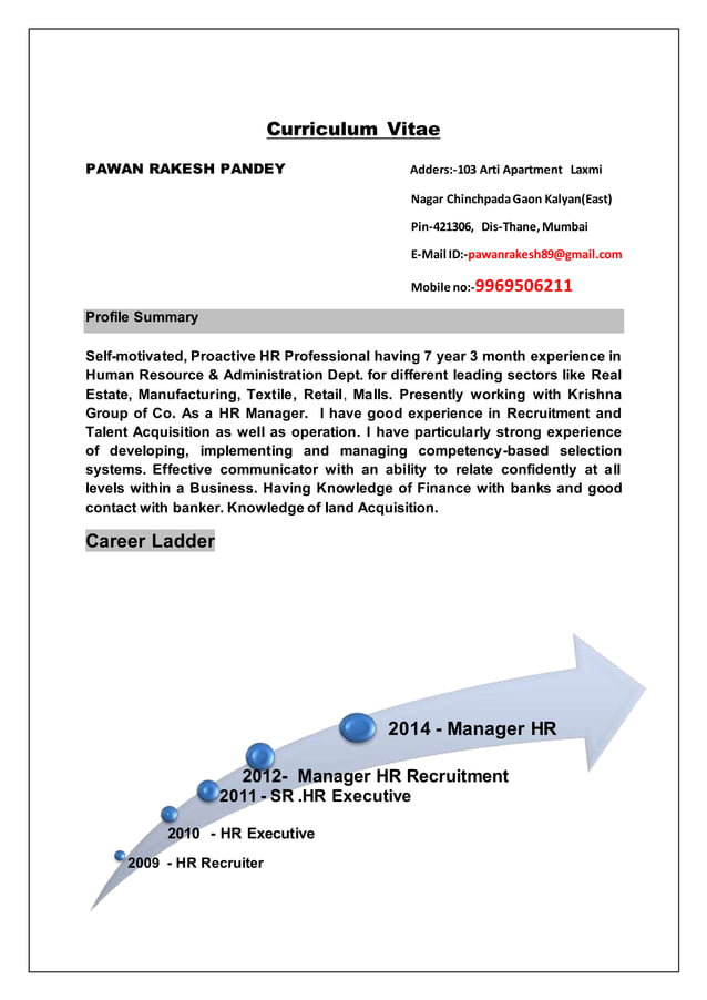Pawan hr cv | DOCX | Resume Writing and Advice | Job Search
